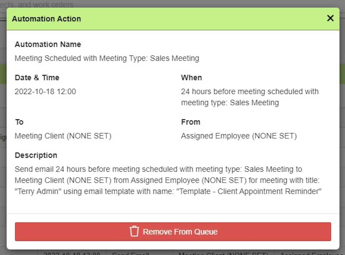 Adding Automations to Project Statuses
